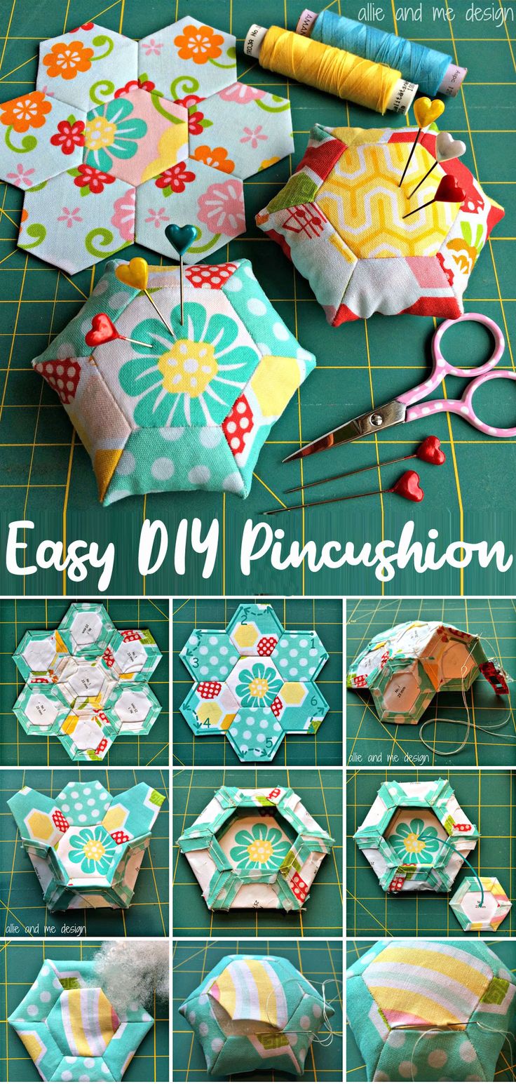 🧵 Easy DIY Hexagon Pincushion – A Sweet Little Project for Any Sewist ...