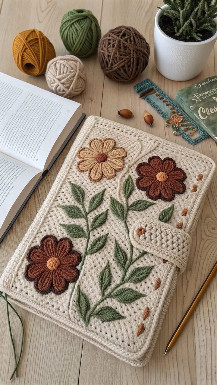 Floral Crochet Notebook Cover – A Whimsical Handmade Project ...